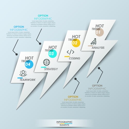 Company infographic overview design template Vector Image