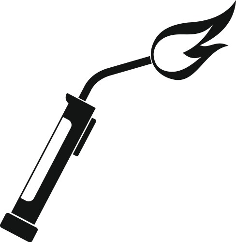 Gas torch for welding Royalty Free Vector Image