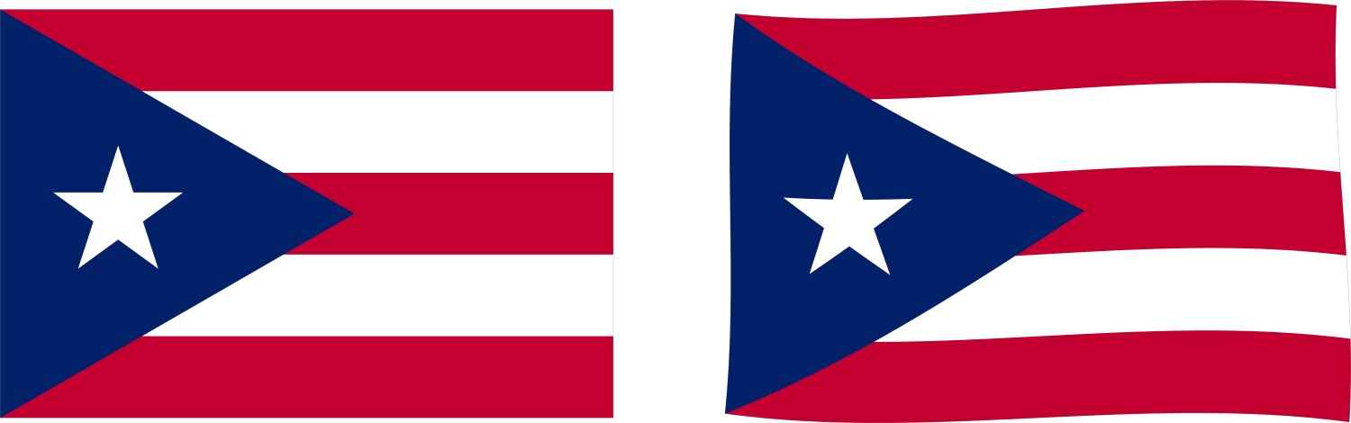 Puerto rico national flag Royalty Free Vector Image