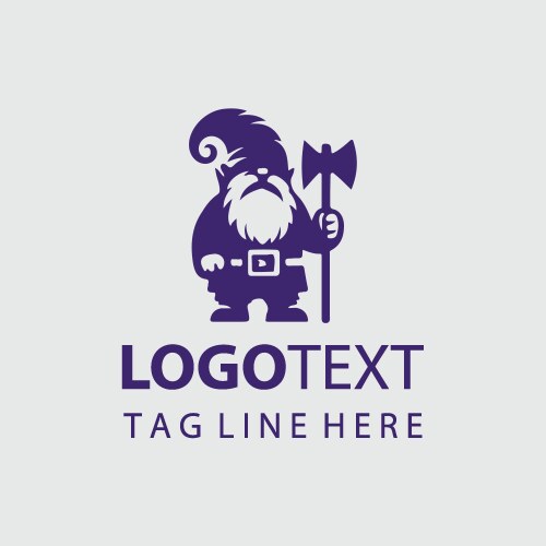 Dwarf logo Royalty Free Vector Image - VectorStock