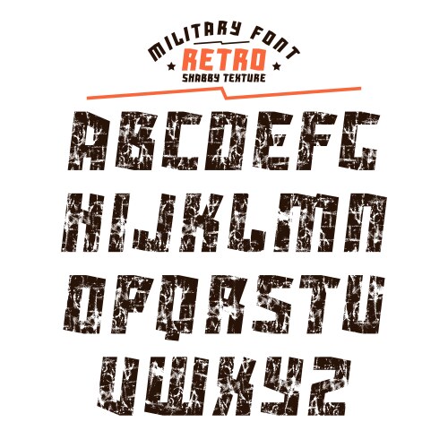 Font Royalty Free Vector Image - VectorStock