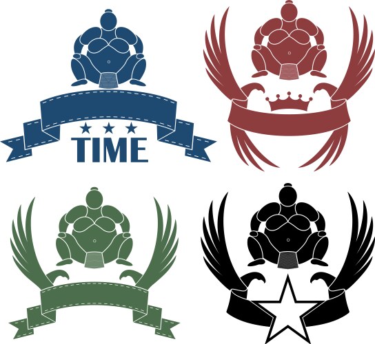 Hippo sumo wrestler Royalty Free Vector Image - VectorStock