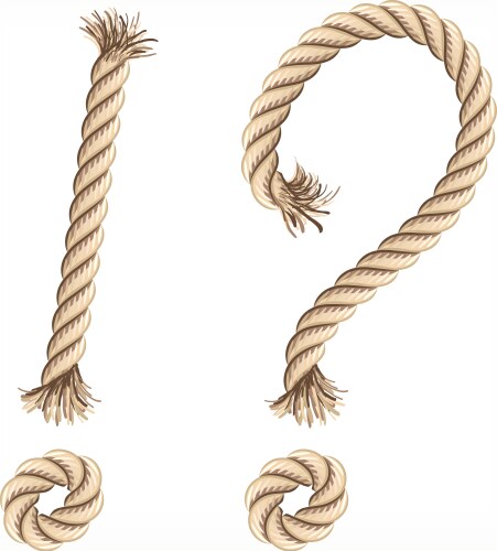 Alphabet Rope Letter Vector Images (over 940)