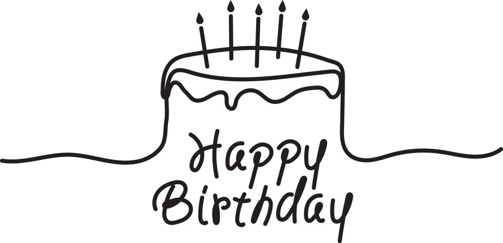 Cake Elegant Line Drawing Vector Images (over 210)