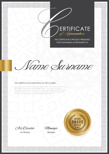 Certificate Vector Images (over 350,000)