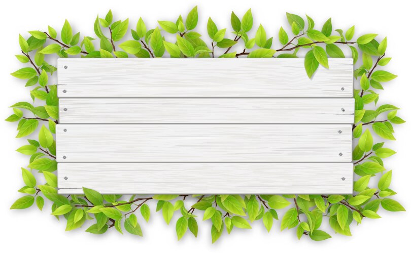 Wooden sign on tropical beach with palm tree Vector Image