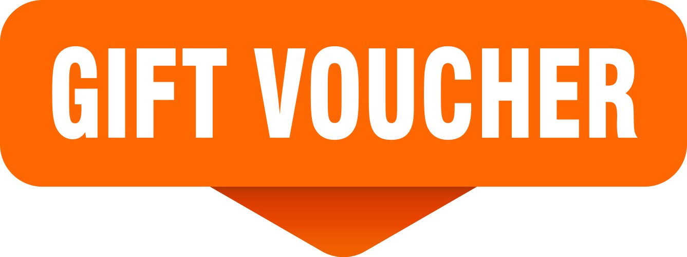 Gift voucher sticker sign Royalty Free Vector Image