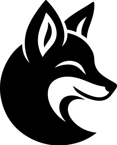 Black and White Fox Vector Images (over 25,000)