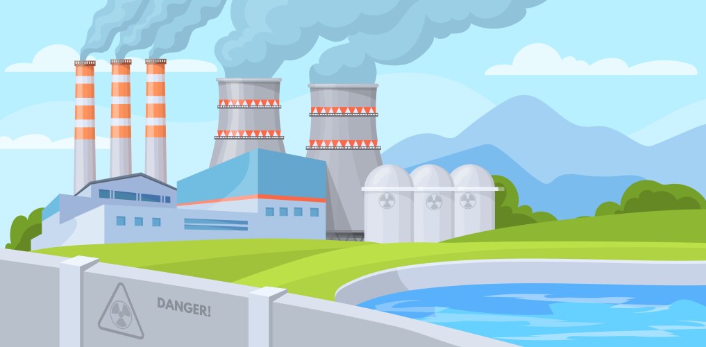 Cartoon Power Plant
