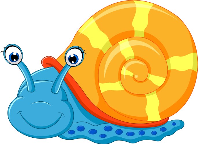 Cute snail Royalty Free Vector Image - VectorStock