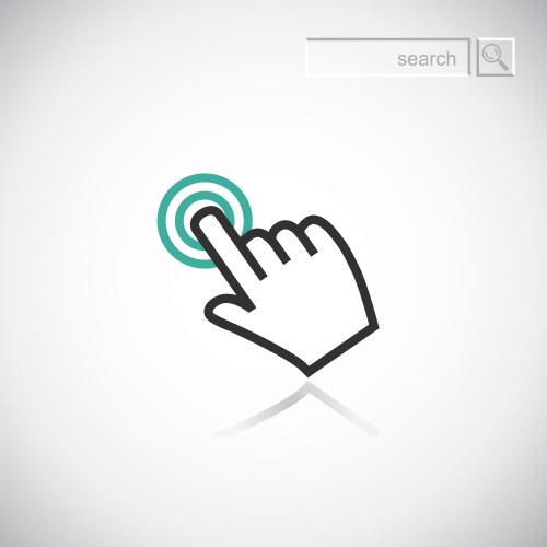 Press me button Royalty Free Vector Image - VectorStock
