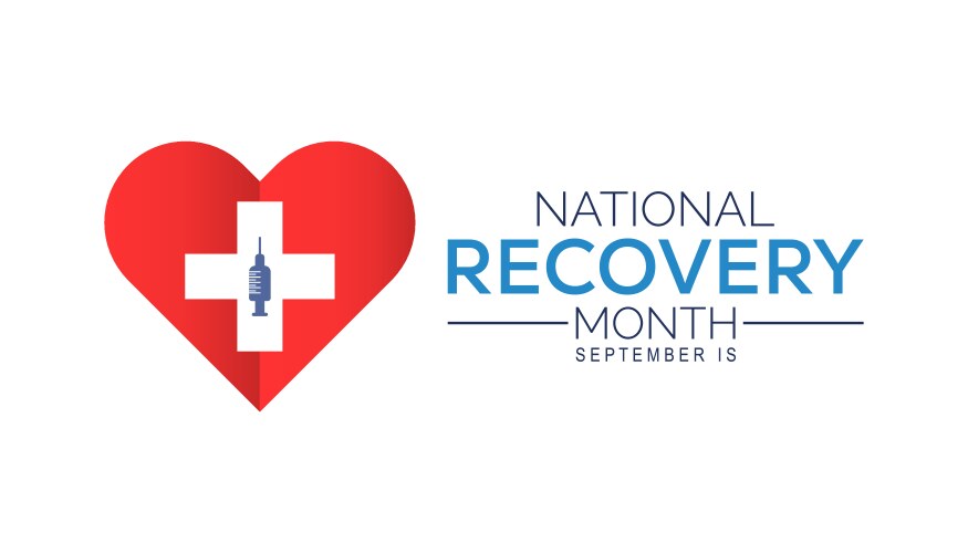 National recovery month Royalty Free Vector Image