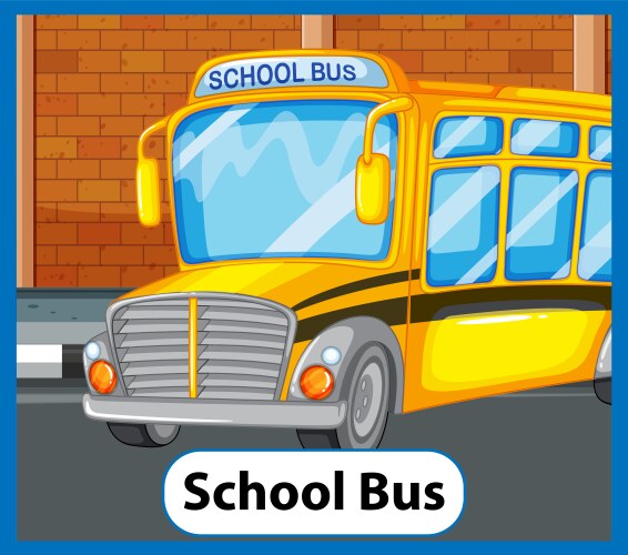 Bus Flashcard Vector Images (41)
