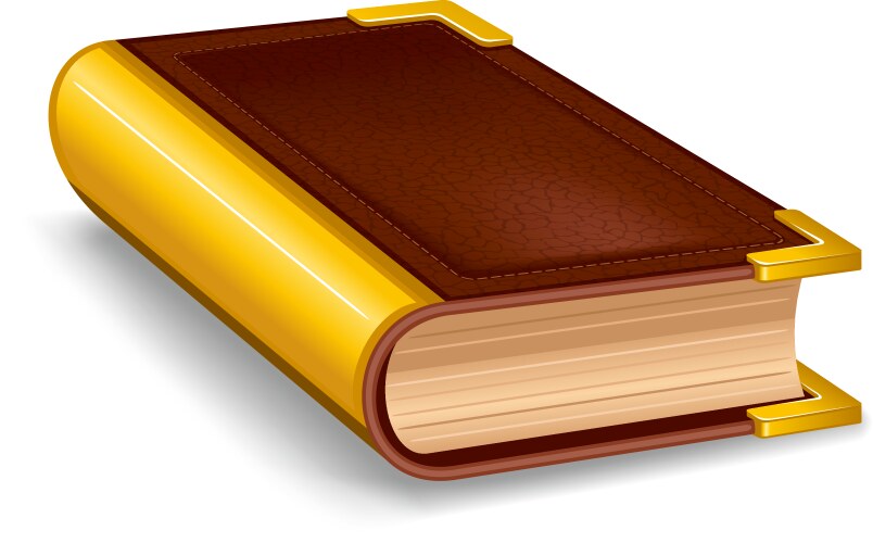 Antique Leather Book Royalty Free Vector Image