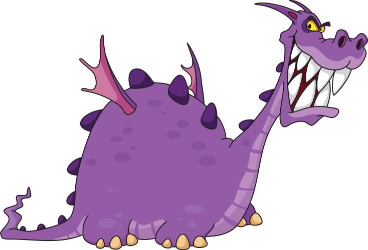 Dragon eating Royalty Free Vector Image - VectorStock