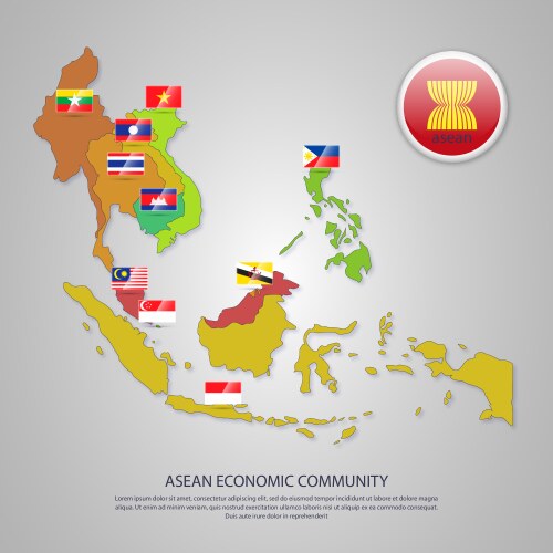 Asean map Vector Images & Graphics for Commercial Use | VectorStock