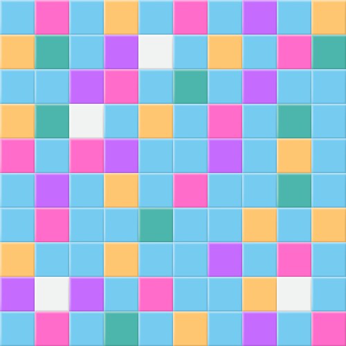 Seamless random squares mosaic tiles pixelated Vector Image