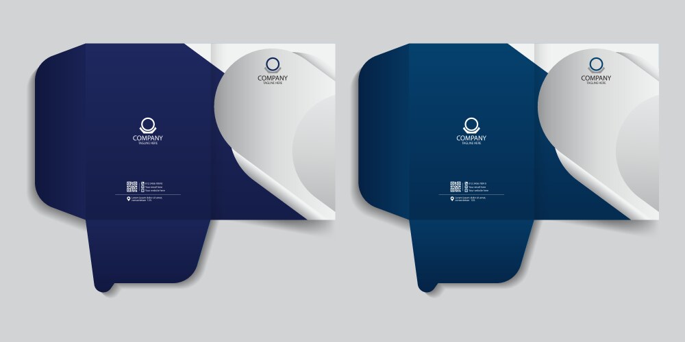 Company file folder design stationery template Vector Image