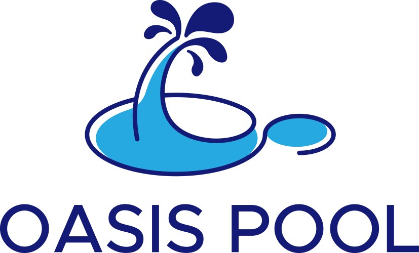 Logo sport swimming in water Royalty Free Vector Image