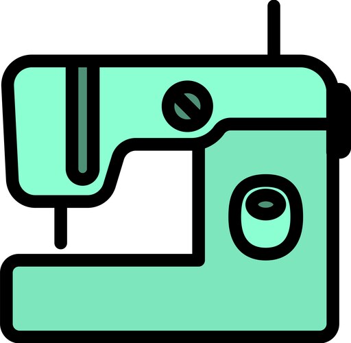 Modern sewing machine icon Royalty Free Vector Image