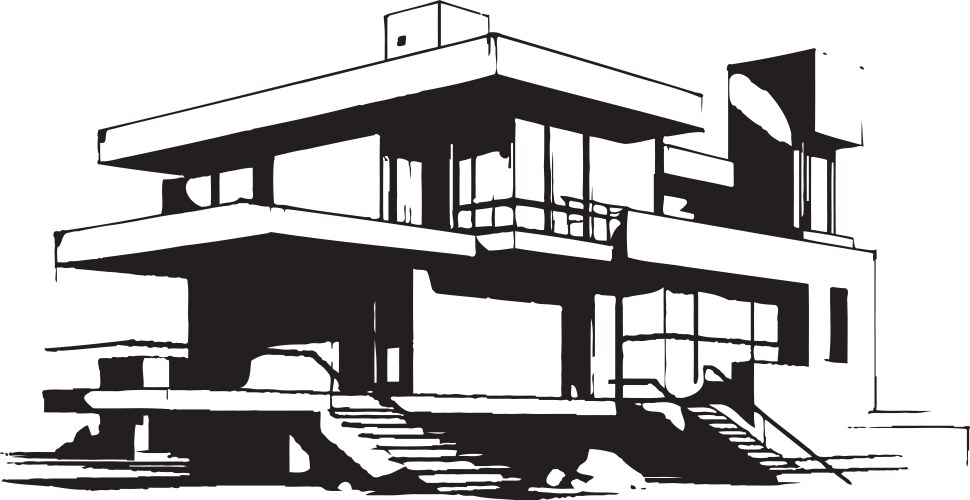 Architectural Drawing Building Elevation Plan Vector Images (over 180)