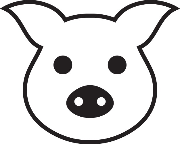 Black Pig Face Vector Images (over 3,900)