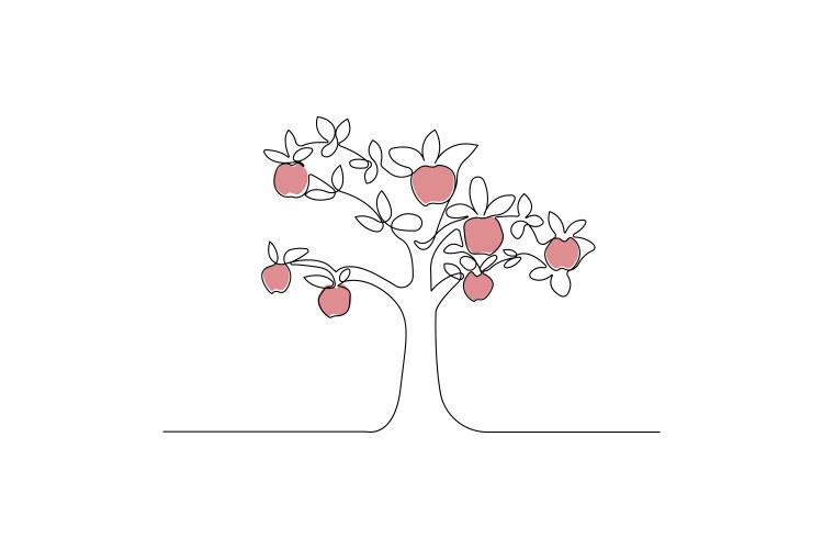 Apple Tree Coloring Page Vector Images (over 180)