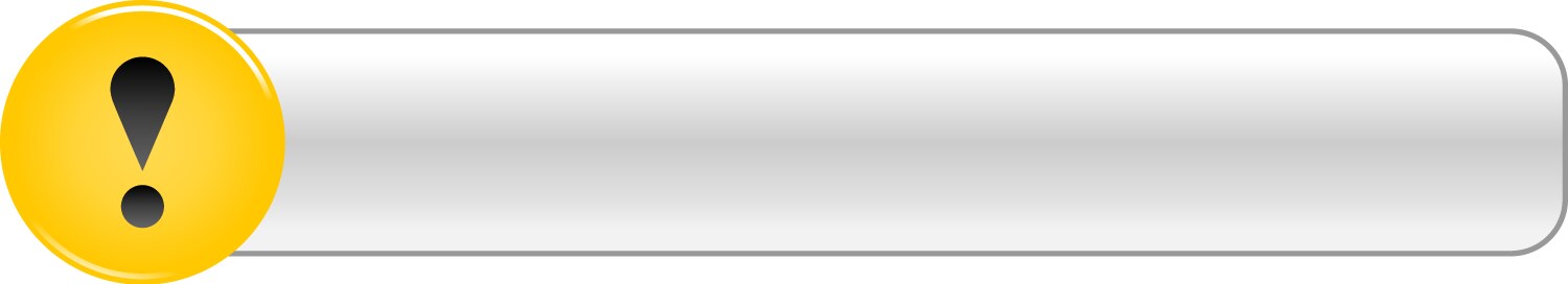 Yellow circle exclamation mark icon warning sign Vector Image