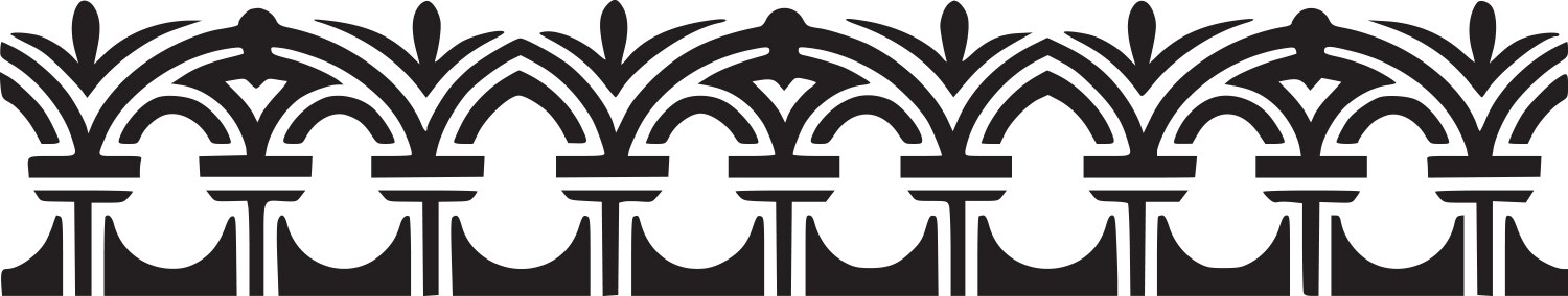 Art Deco Floral Border Pattern – Royalty-Free Vector | VectorStock