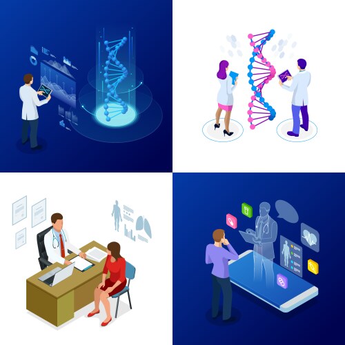 Isometric developing programming and coding Vector Image Isometric developing programming and coding Vector Image