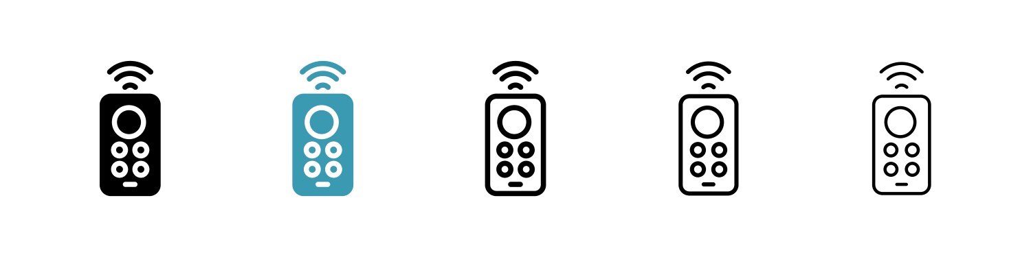 Multichannel icon set on white background Vector Image