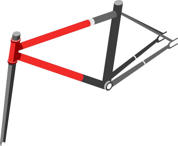 Bicycle rack isometric composition Royalty Free Vector Image