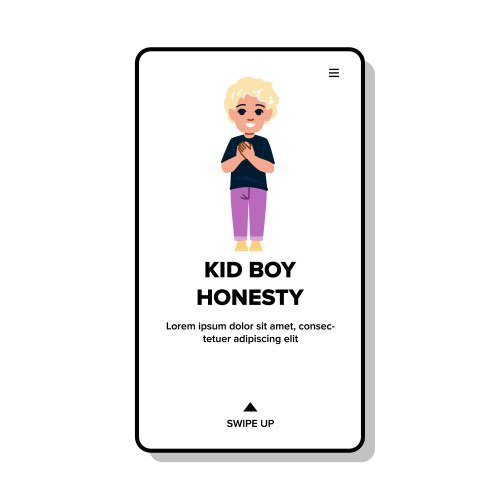 Honesty kids Vector Images & Graphics for Commercial Use | VectorStock
