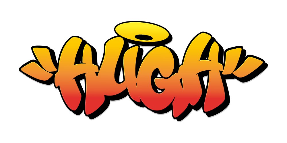 Alfred name in graffiti style Royalty Free Vector Image
