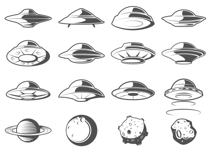 Alien Silhouette Vector Images (over 8,500)