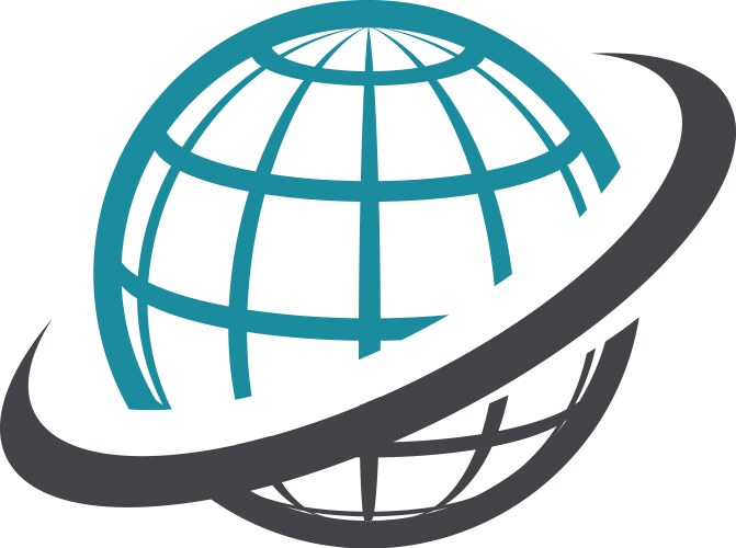 Swoosh Globe Icon (20018765) – Royalty-Free Vector | VectorStock