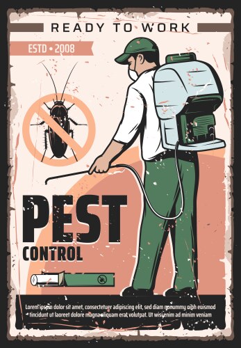 Exterminator Pest Poster Vector Images (over 180)