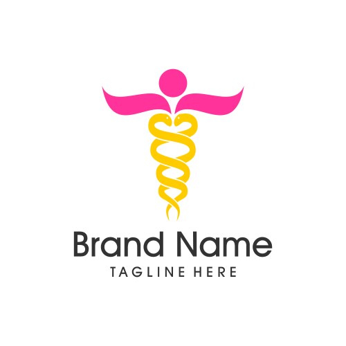 Caduceus symbol healthcare conceptual homeopathy Vector Image Caduceus symbol healthcare conceptual homeopathy Vector Image