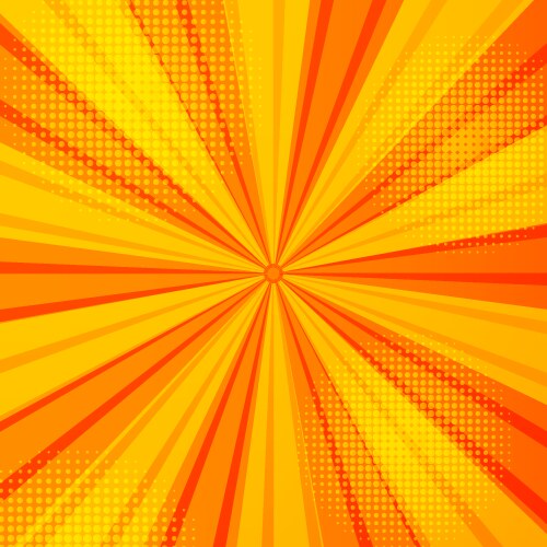 Comic book superhero background yellow and orange Vector Image