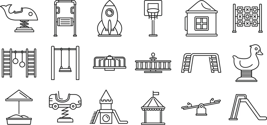 Playground Outline Vector Images (over 12,000)