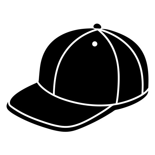 Snapback silhouette icon Royalty Free Vector Image