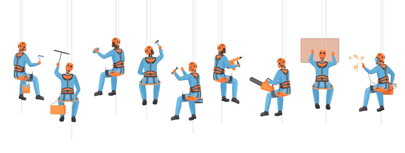 Safety Icons Working at Height Vector Images (over 420)