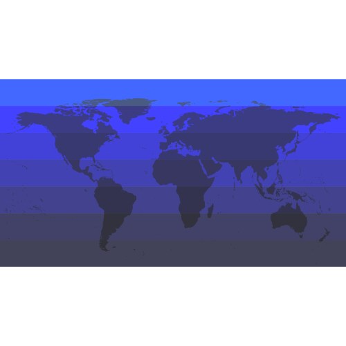 Blue world map Royalty Free Vector Image - VectorStock