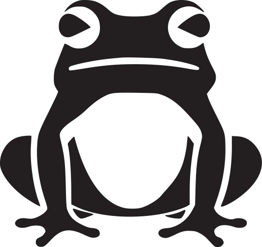 Frog - black and white isolated icon Royalty Free Vector