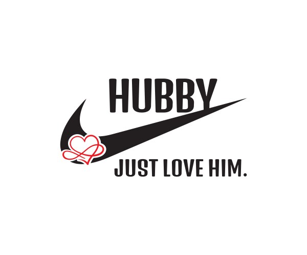 Hubby wifey svg file husband Royalty Free Vector Image
