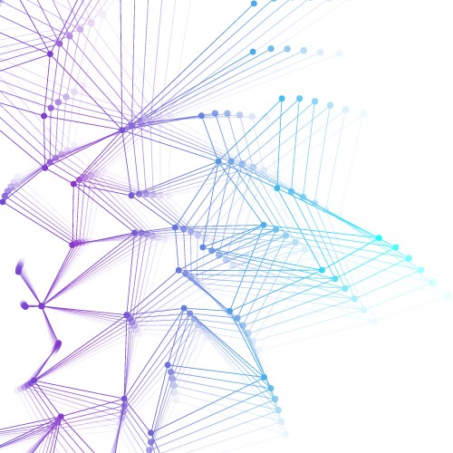 Structure Molecule And Communication Dna Atom Vector Image