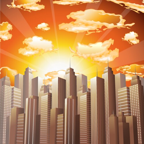 City Royalty Free Vector Image - VectorStock