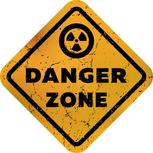 Restricted area vintage rusty metal sign Vector Image