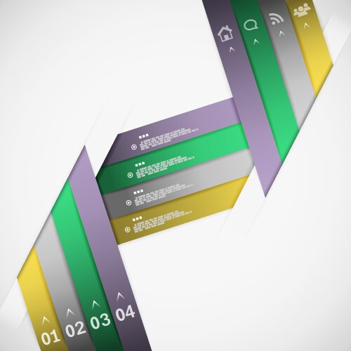 Infographic paper triangle template Royalty Free Vector