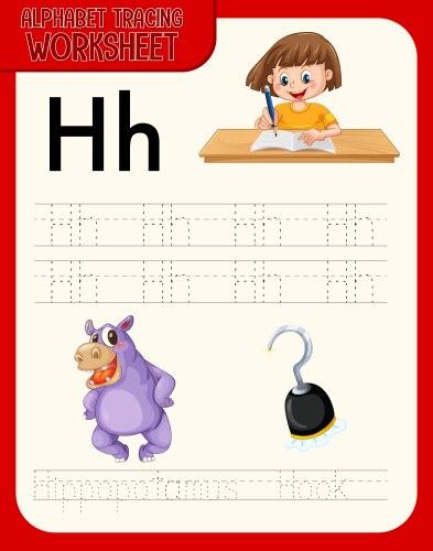 Worksheet matching vocabulary pqr Royalty Free Vector Image